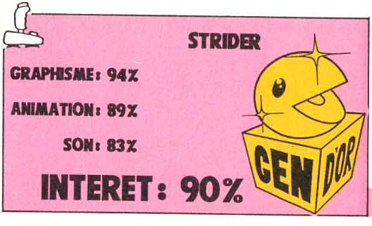 Strider (1989/Amiga) | Jeux vidéo et des bas